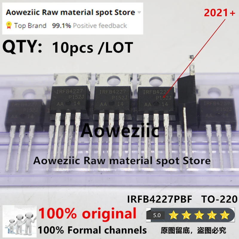 Aoweziic 2023+ 100% New Imported Original IRFB4227PBF IRFB4227 FB4227 TO-220 N-Channel 200V 65A ...