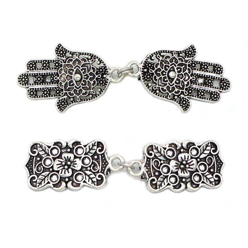 1Set Cardigan Collar Metal Clip Brooches Cloak Sweater Blouse Pin ...