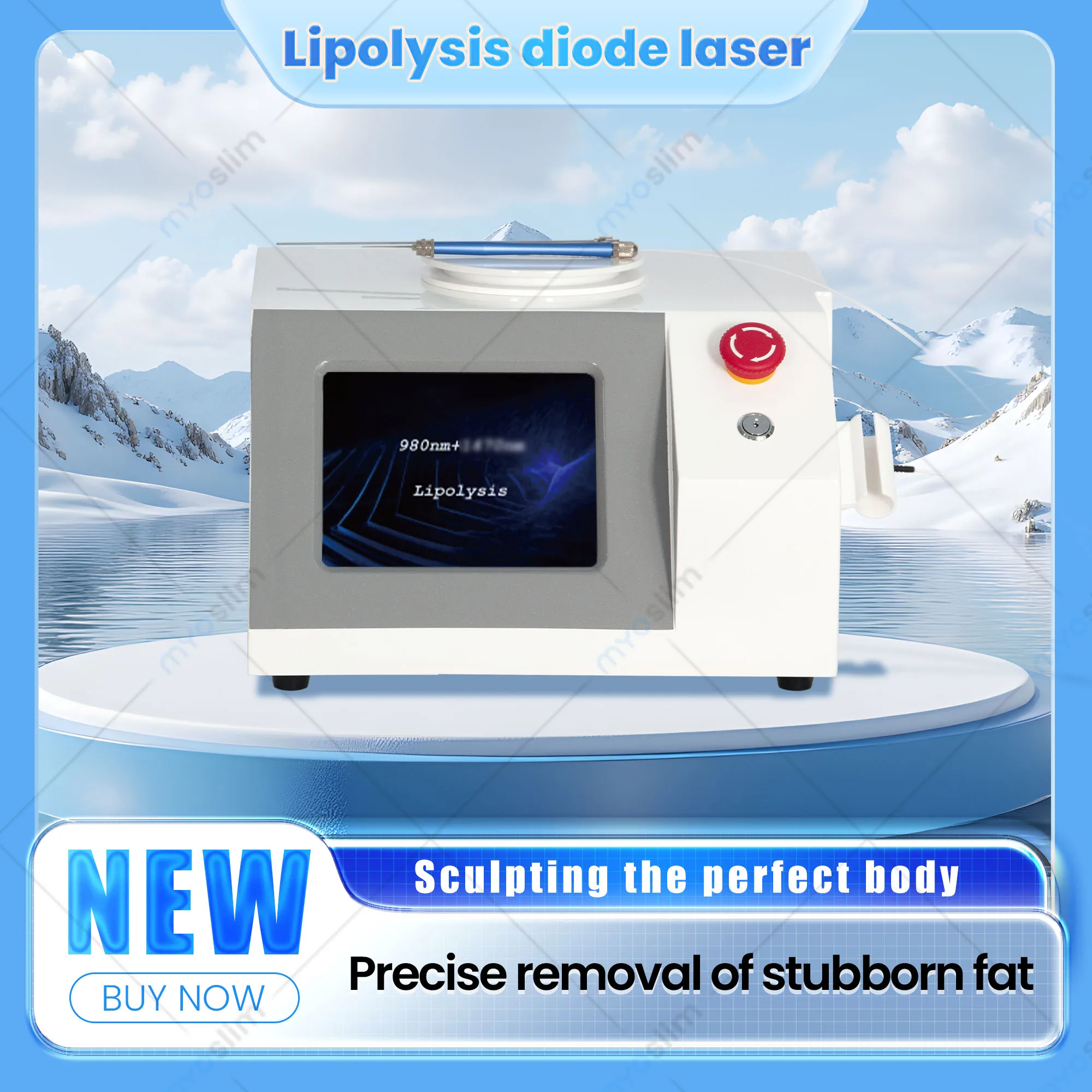 980nm/1470nm Endolaser Face Lifting Machine Diode Laser Fat Melt Spider ...