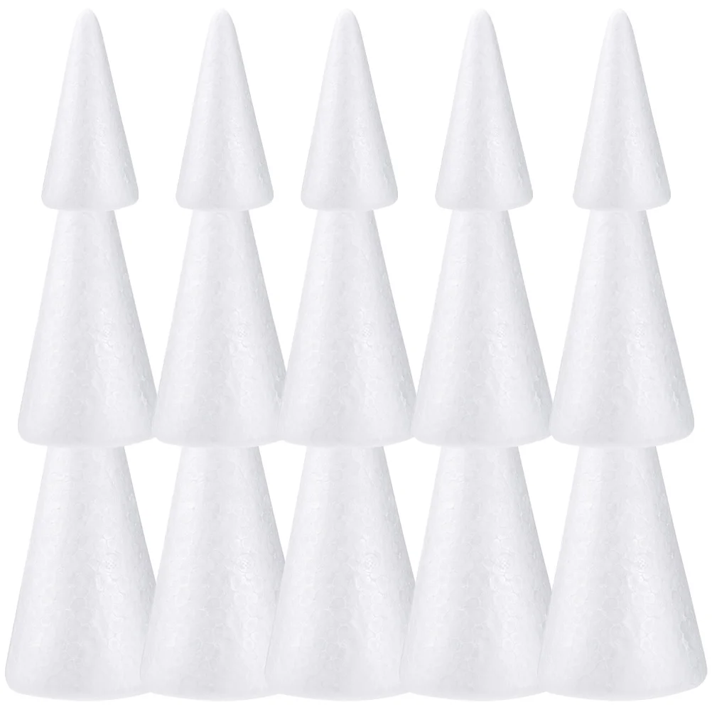 Cone Foam For Crafts 4-Pack Foam Cone Trees - 15.7" Polystyrene Craft ...