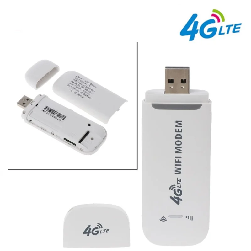 4G LTE USB Modem Network Adapter With WiFi Hotspot SIM Card 4G Wireless ...