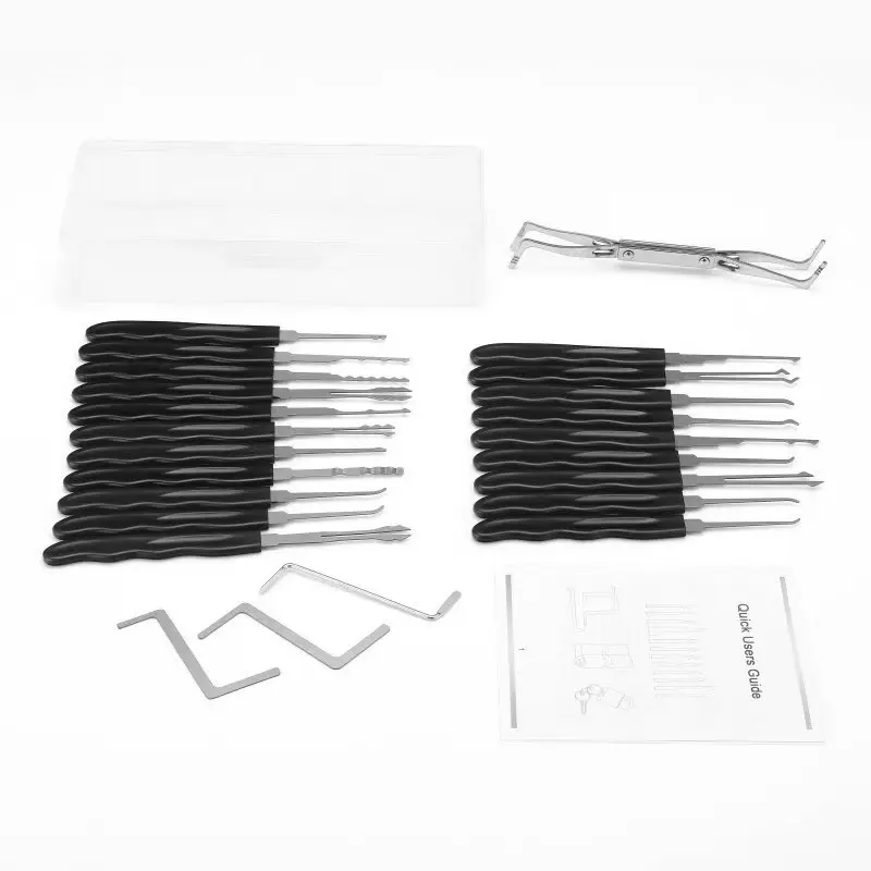 24PCS Titanium-Plated Car Unlock Extractor Set Locksmith And Auto Lock ...