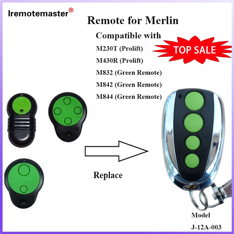 Garage-Door-Remote-Control-for-Merlin-M832-M842-M844-230t-430r-Gate ...
