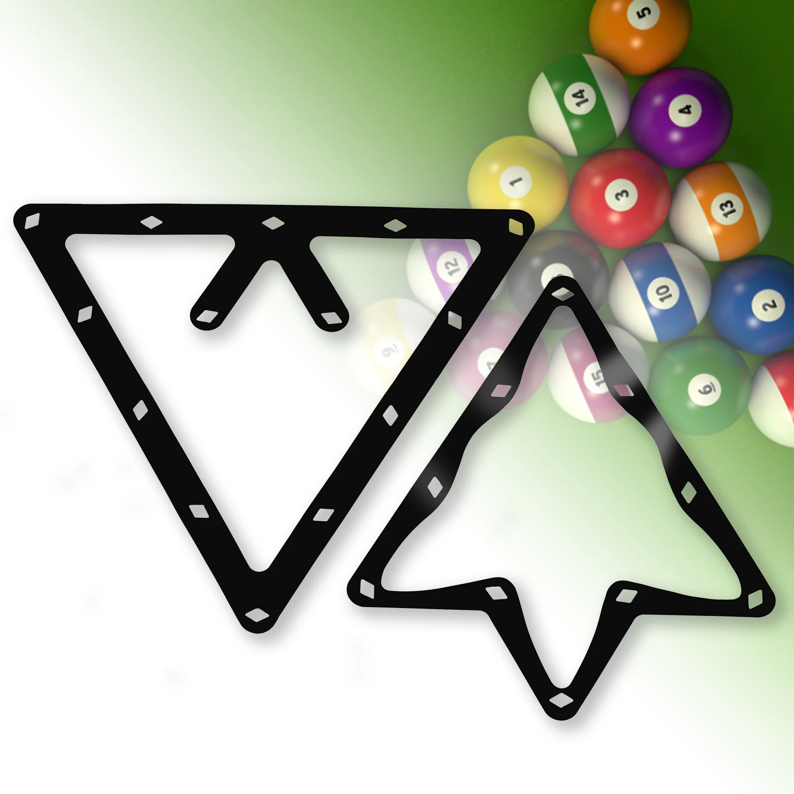6pcs-Triangle-Sports-for-Magic-Pool-Table-Thin-Reusable-Cue-Accessories ...