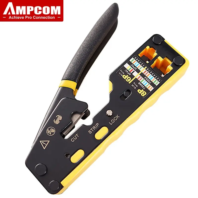 AMPCOM-RJ45-Crimper-passa-attraverso-lo-strumento-di-crimpatura-RJ45 ...