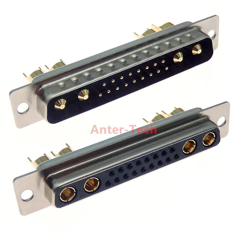 Conector Combo macho hembra de alta potencia 30A 21W4 d sub, señal de receptáculo de enchufe 17 ...