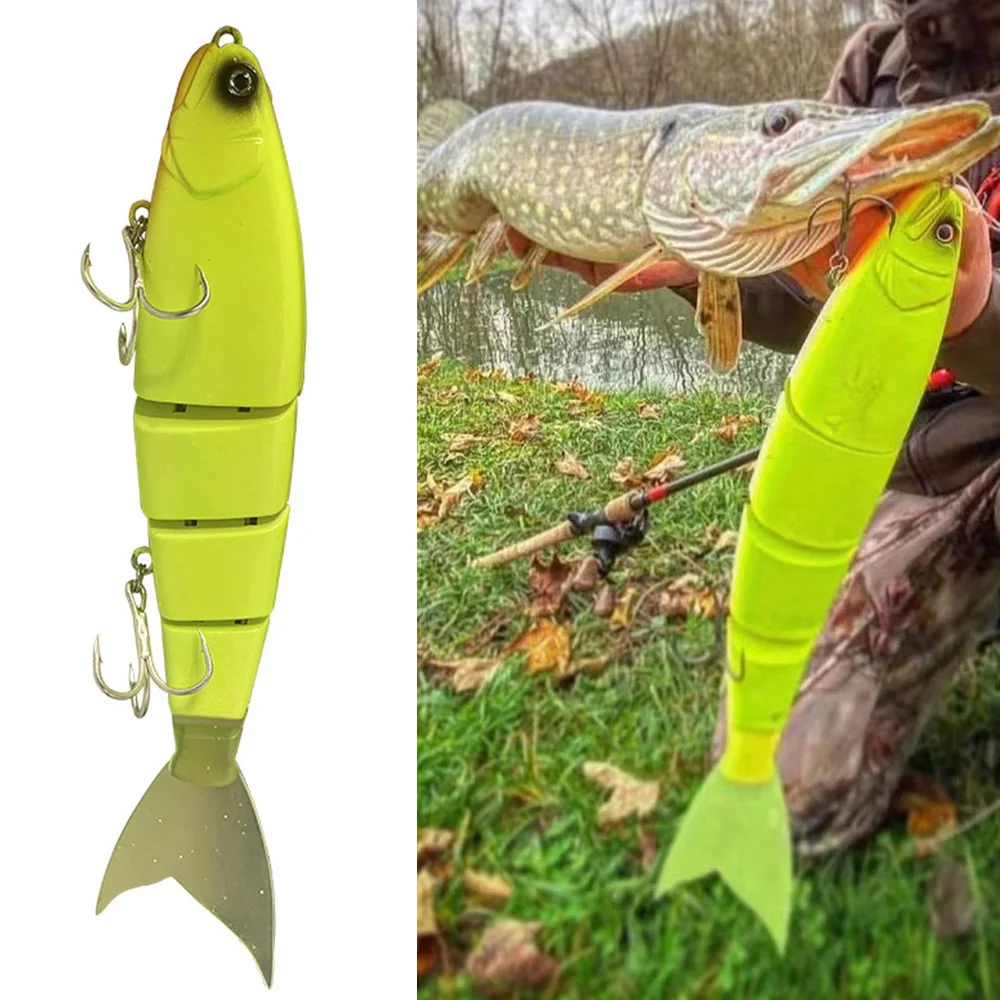 Swimbait Lure Jointed Floating Glide Giant Bait For Big Bass Catfish ...