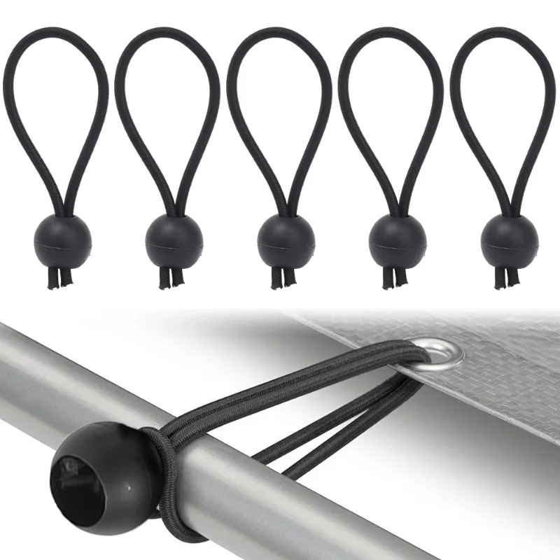 Ball Bungee Cords Portable Elastic Tent Fixing Rope Tarpaulin Awning ...