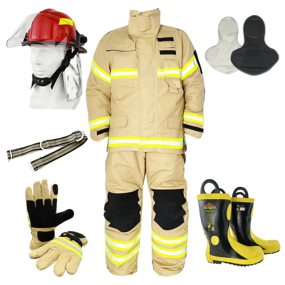 -Including Fireman Jacket Fire Pants Firefighting Helmet Fire Gloves ...