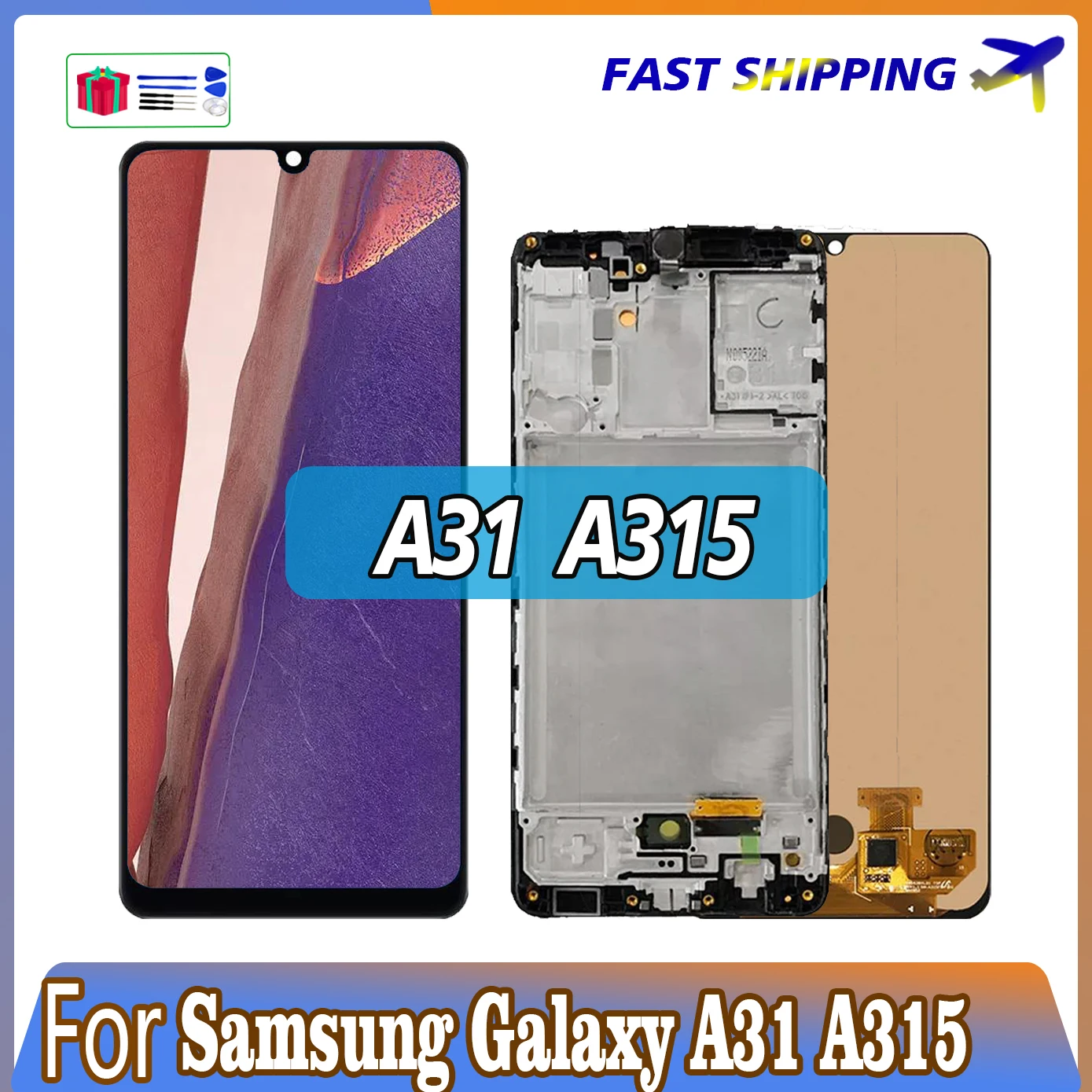 Tested Super AMOLED For SAMSUNG GALAXY A31 A315 SM-A315F LCD Display ...