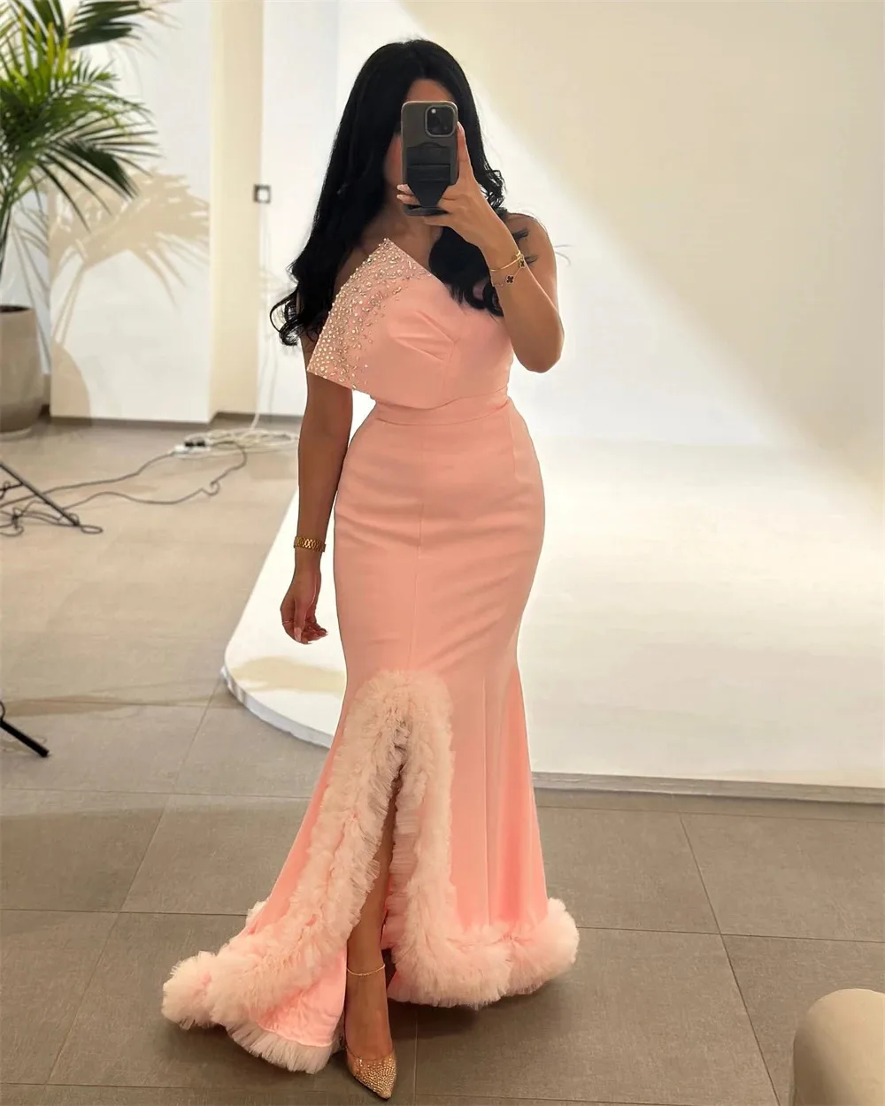 Prom Dress فساتين للحفلات الراقصة Strapless Slit Split Women Yipeisha ...