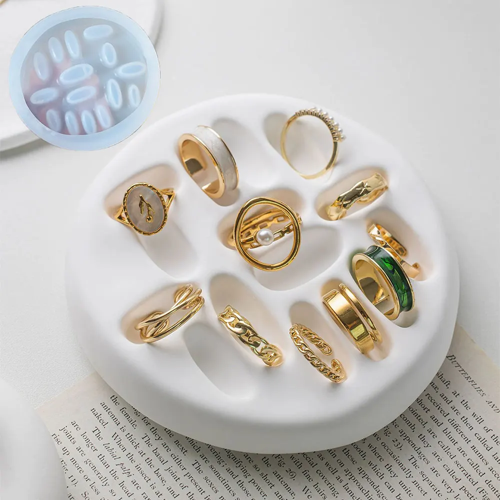 Ring-Storage-Tray-Plaster-Mold-Heart-Shaped-Square-Jewelry-Storage-Dish ...