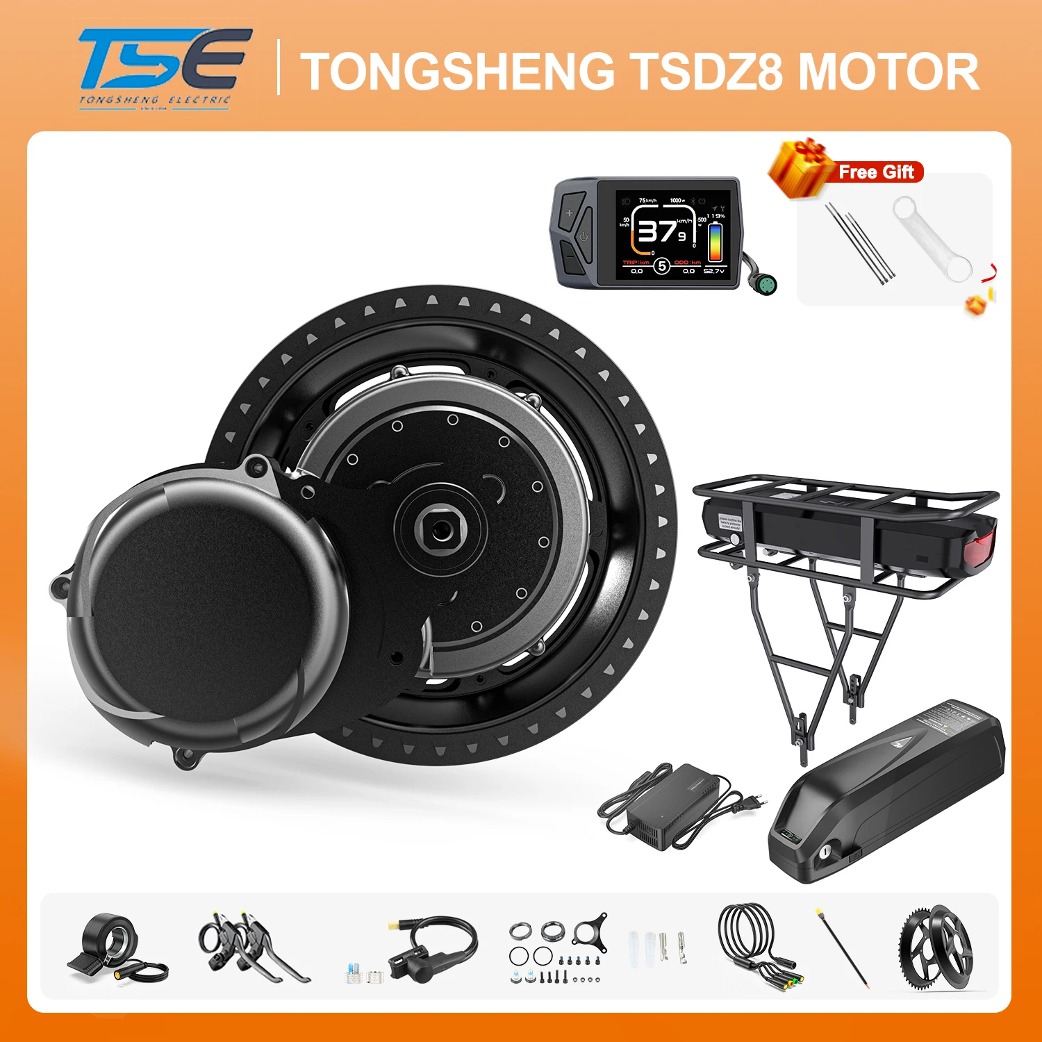 Tongsheng-TSDZ2B-TSDZ8-Ebike-kit-36V-48V-250W-500W-750W-Engine-Torque ...