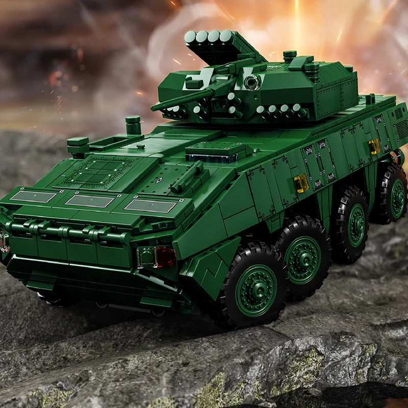 NEW Stryker Armored Vehicle MOC Bricks Puzzle Toys WW2 Military Tank ...
