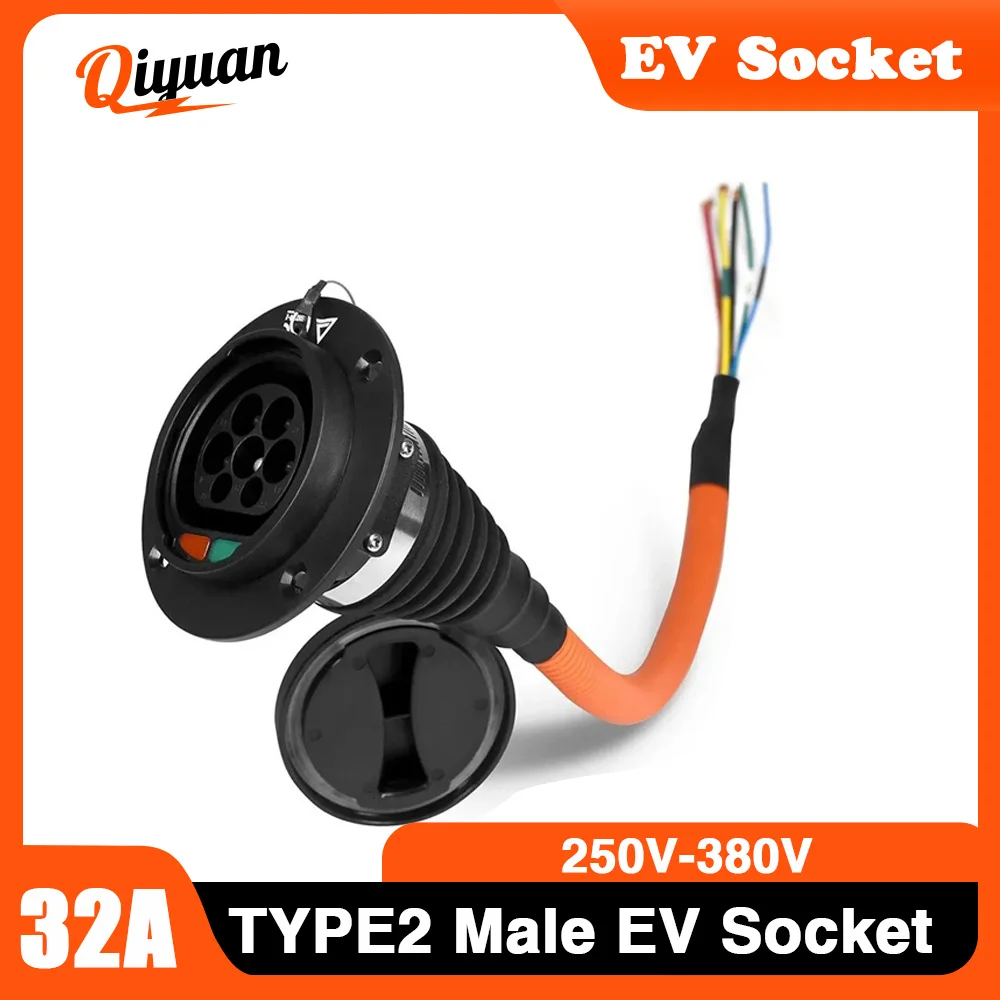 32A-Type2-Male-Socket-with-Cable-for-Electric-Vehicle-Car-side-Charger ...