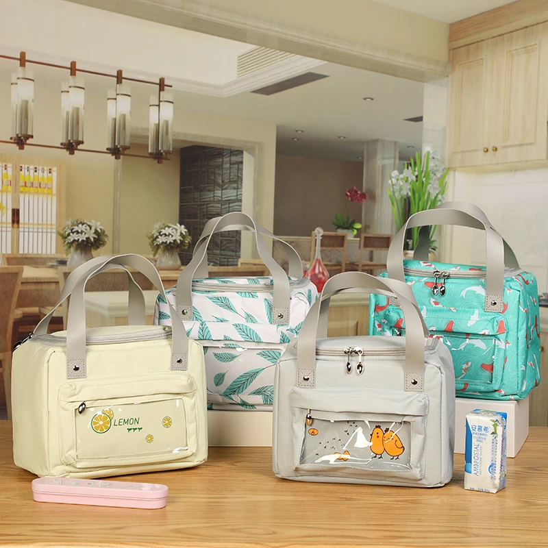 Multi Function Breakfast Box Portable Picnic Travel Cooler Lunch Bag ...