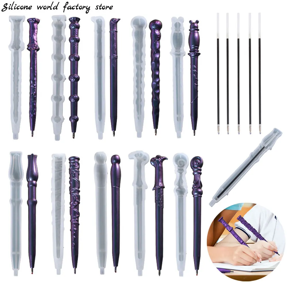 Silicone-world-Resin-Mold-Pen-Holder-Silicone-Molds-UV-Epoxy-Jewelry ...