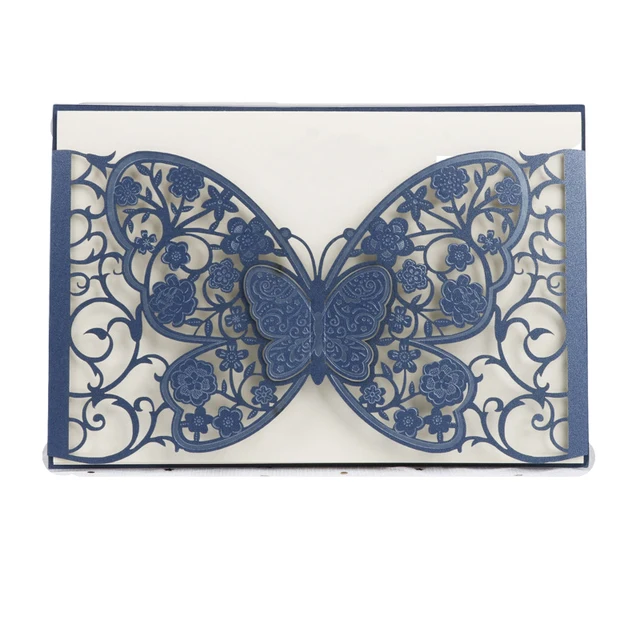 Laser Cut Butterfly Wedding Invitations Latest Butterfly Design Cheap