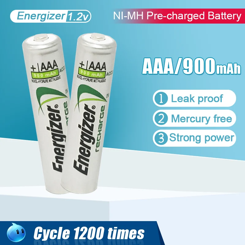 2PCS Energizer AAA 3A Rechargeable Battery For Camera Flashlight Toys ...