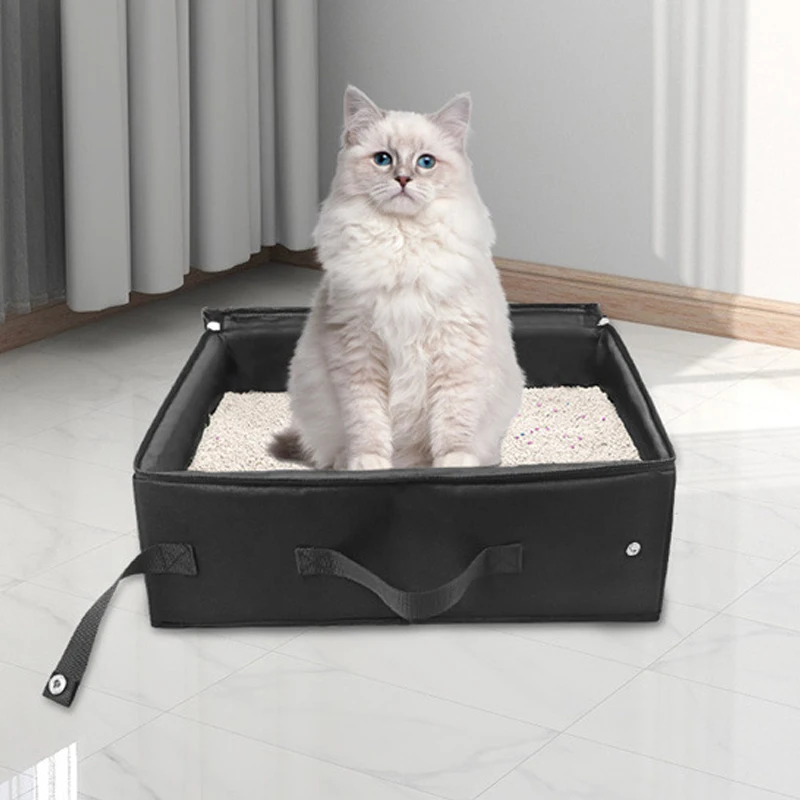 Portable-Folding-Travel-Pet-Litter-Box-Dog-Toilet-Tray-Folding-Cat ...