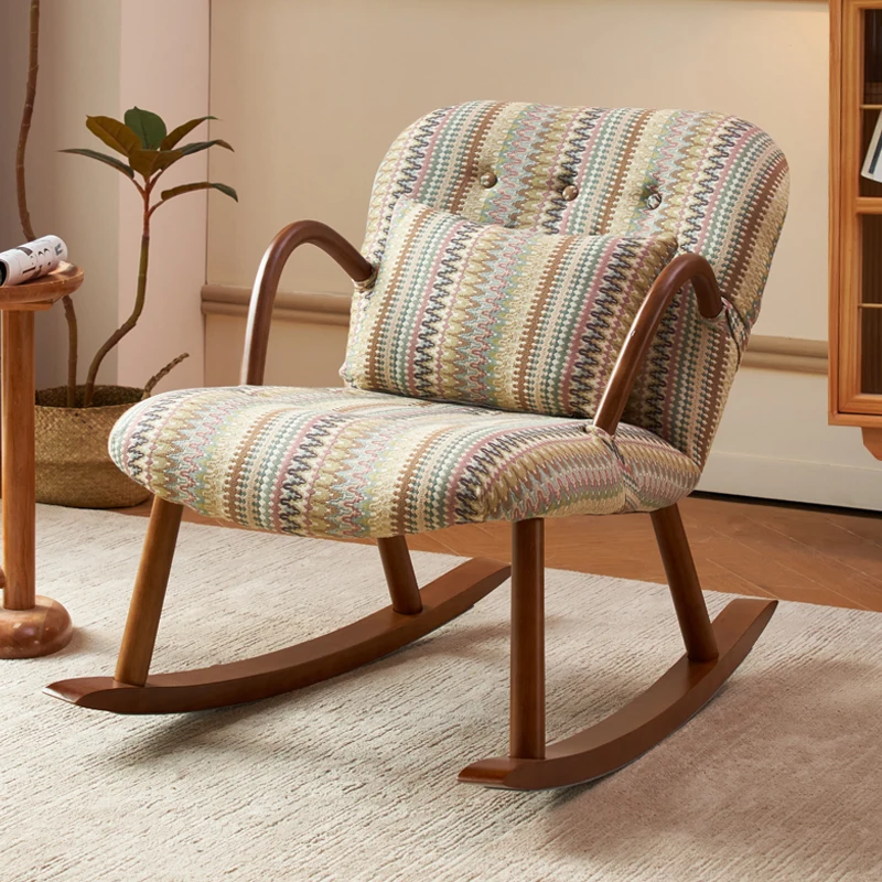 Recliner Design Living Room Chairs Rocking Wooden Lazy Balcony Living ...