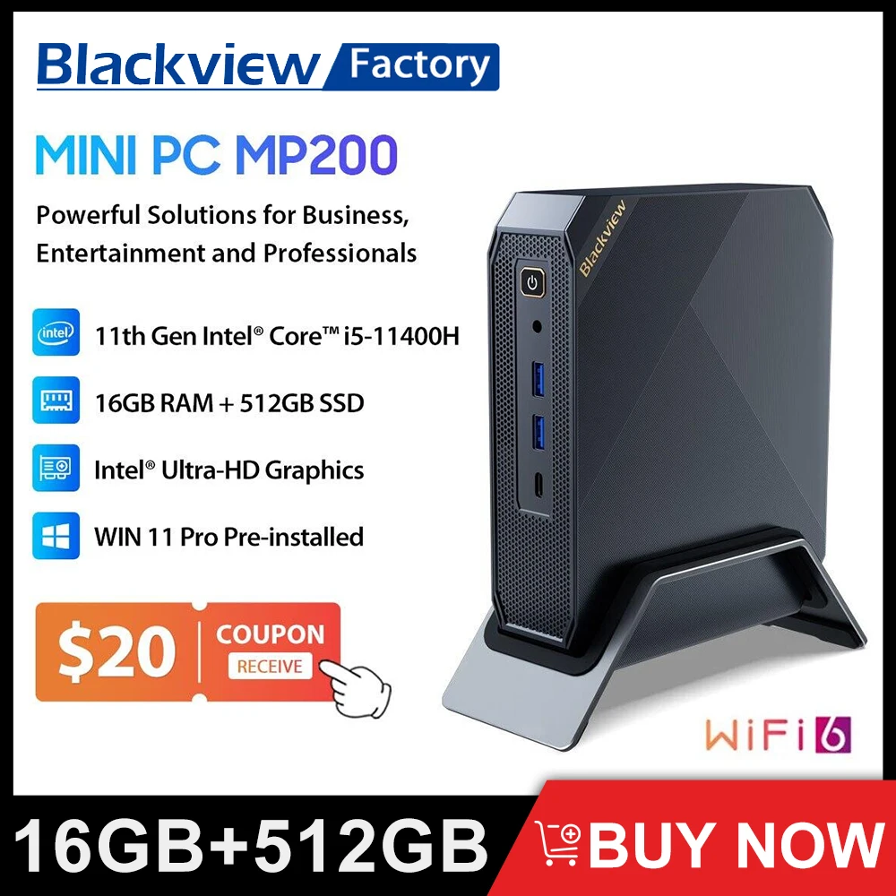 Blackview-Mini-PC-MP200-Intel-11th-Gen-I5-11400H-Desktop-Computer-Up-To ...