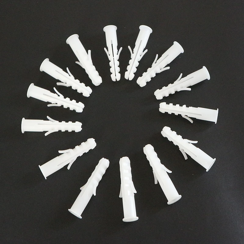 Freeshipping-100PCS-5-6-7-8-10-12-14mm-PE-Expand-Nail-Plastic-Expansion ...