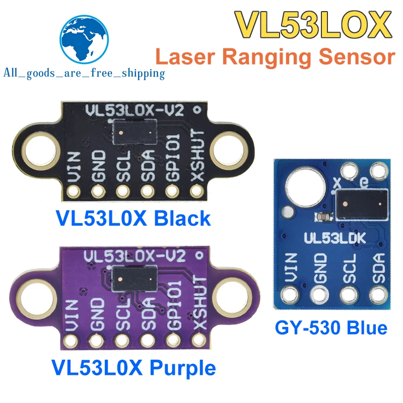 TZT-VL53L0X-Time-of-Flight-ToF-Laser-Ranging-Sensor-Breakout-940nm-GY ...