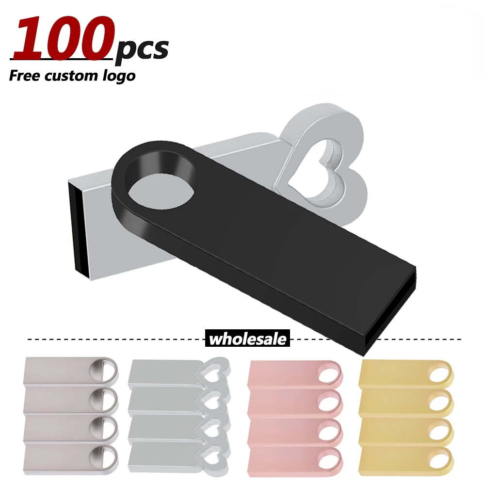 100PCS Free Custom LOGO USB Flash Drive 4GB 8GB 2.0 High Speed Pen ...