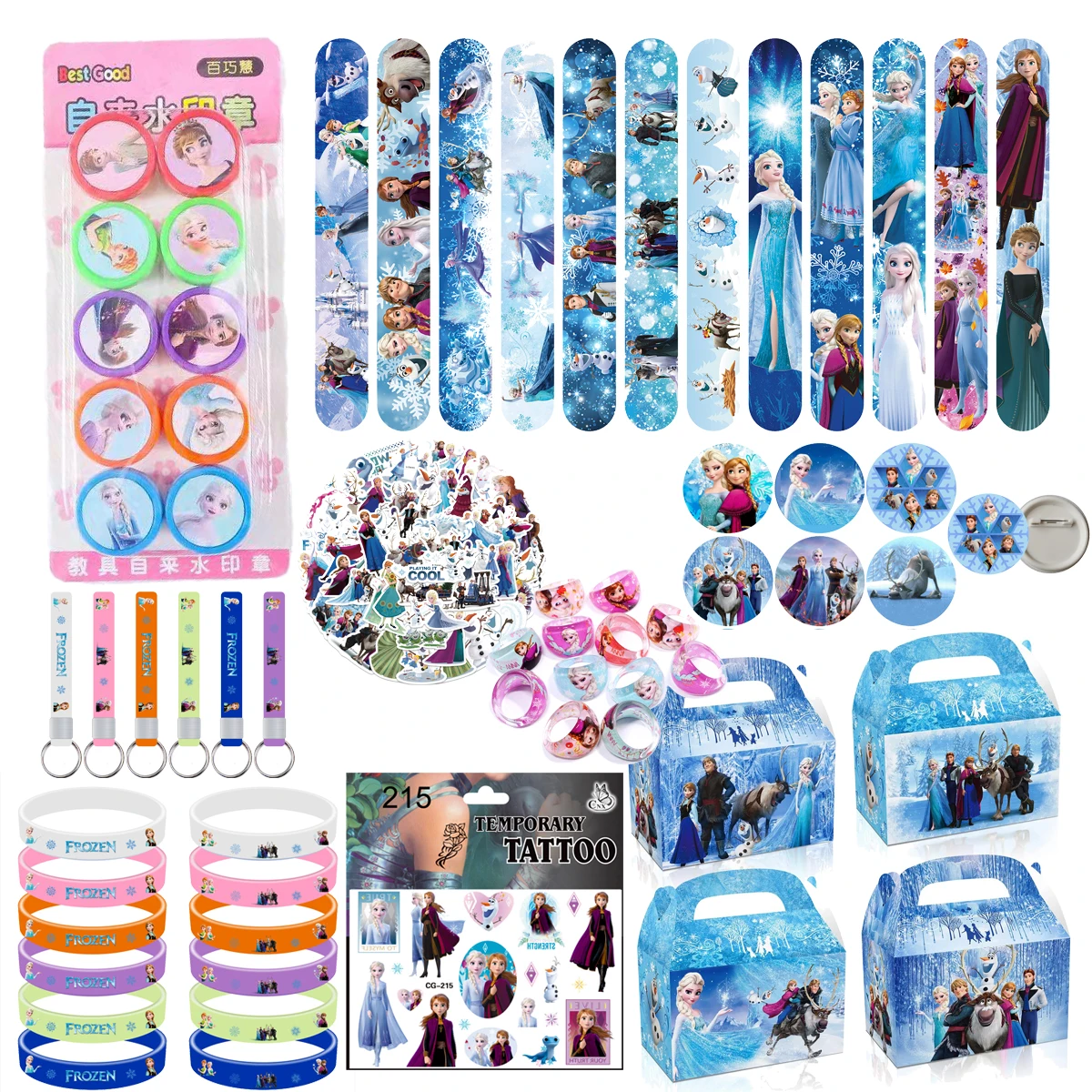 Disney-Frozen-Party-Favors-Anna-Elsa-Princess-Seal-Stamps-Stickers-Slap ...