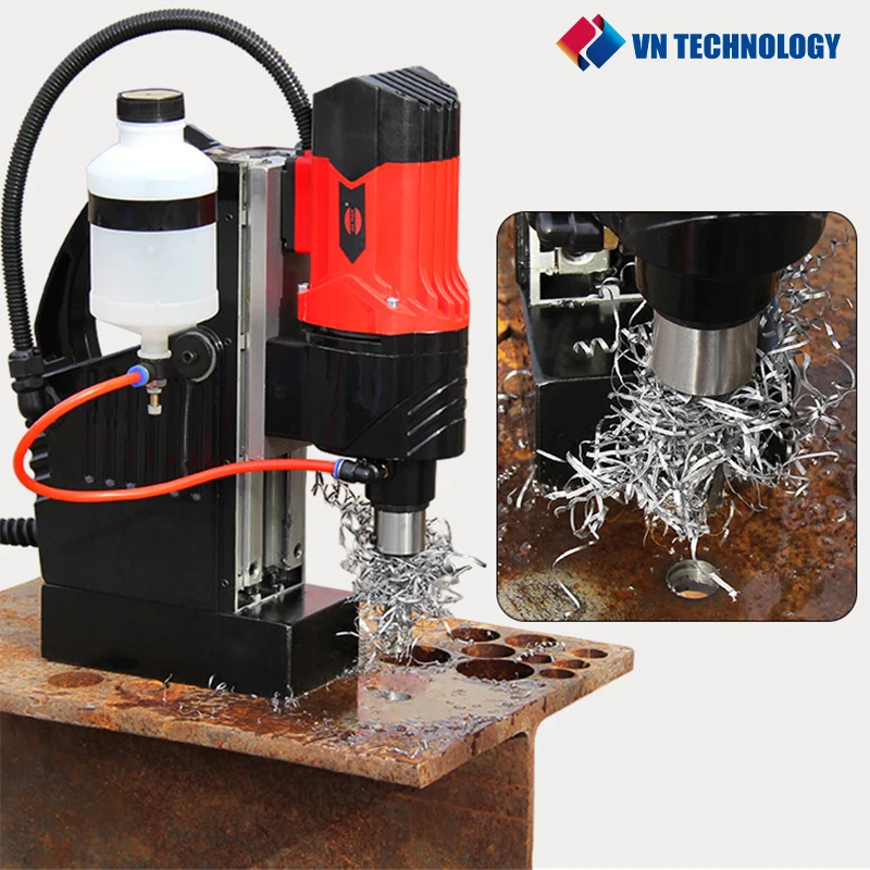 Magnetic-Drill-220V-Stepless-Speed-Electromagnetic-Drill-Press-0-650RPM ...