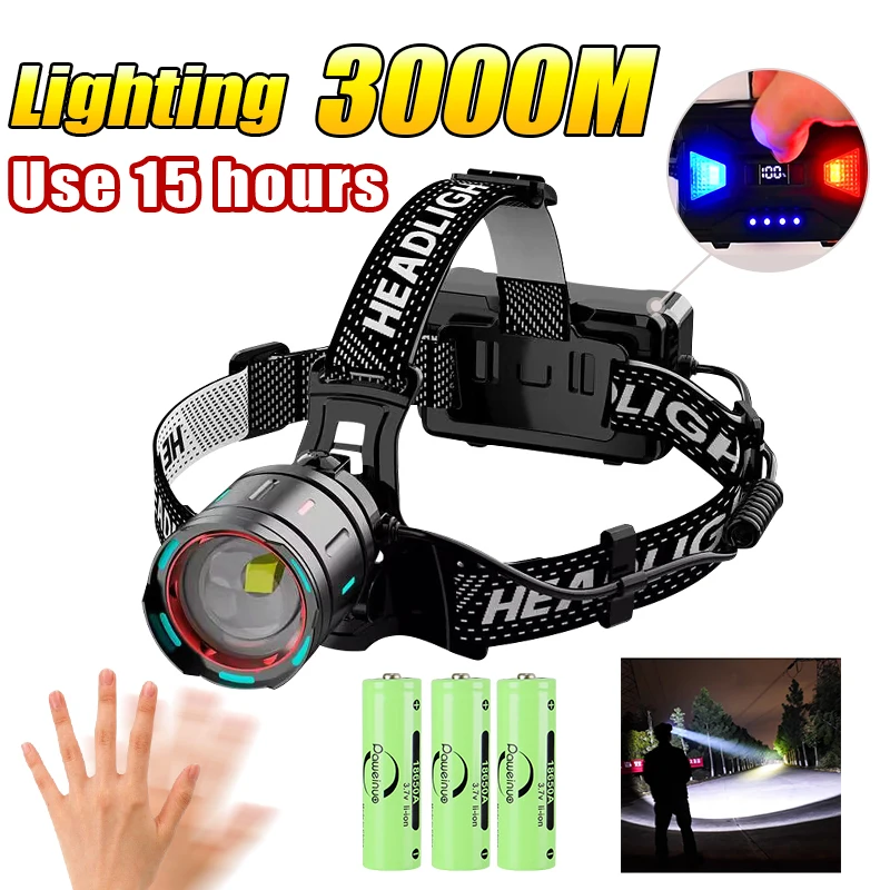 10000LM-Ultra-Powerful-Led-Headlight-Usb-Rechargeable-Induction ...