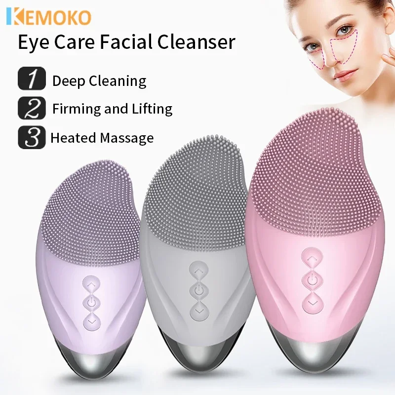 Silicone-Facial-Cleansing-Brush-Eye-Massage-Tool-Face-Cleaner-Deep ...