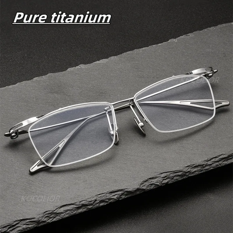 Blade-Warrior-8g-Ultra-Light-Pure-Titanium-Eyeglass-Frame-Men-s-Fashion ...