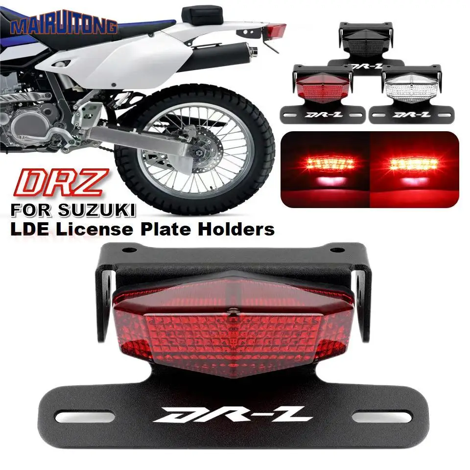 DRZ400-LED-License-Plate-Holder-Turn-Signal-For-SUZUKI-DRZ400SM-DRZ-400 ...