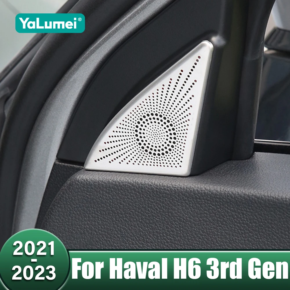 Car Front Door Window A Pillar Horn Cover Trim Audio Speaker Interior ...