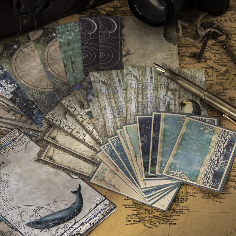 30-Sheets-Vintage-Series-Handbook-Decorative-Paper-Scrapbook-DIY-Diary ...