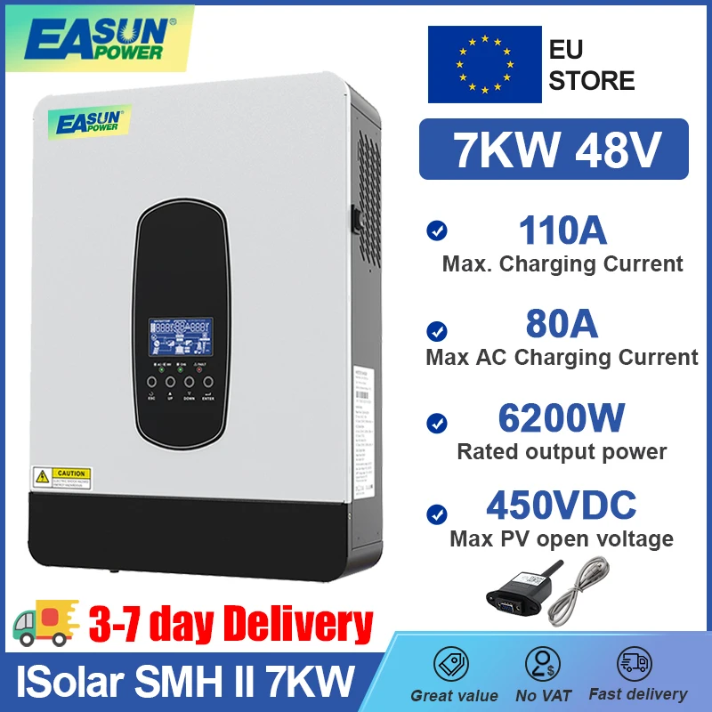 EASUN-POWER-Hybrid-Solar-Inverter-48V-230V-7KVA-6200W-110A-MPPT-Charger ...