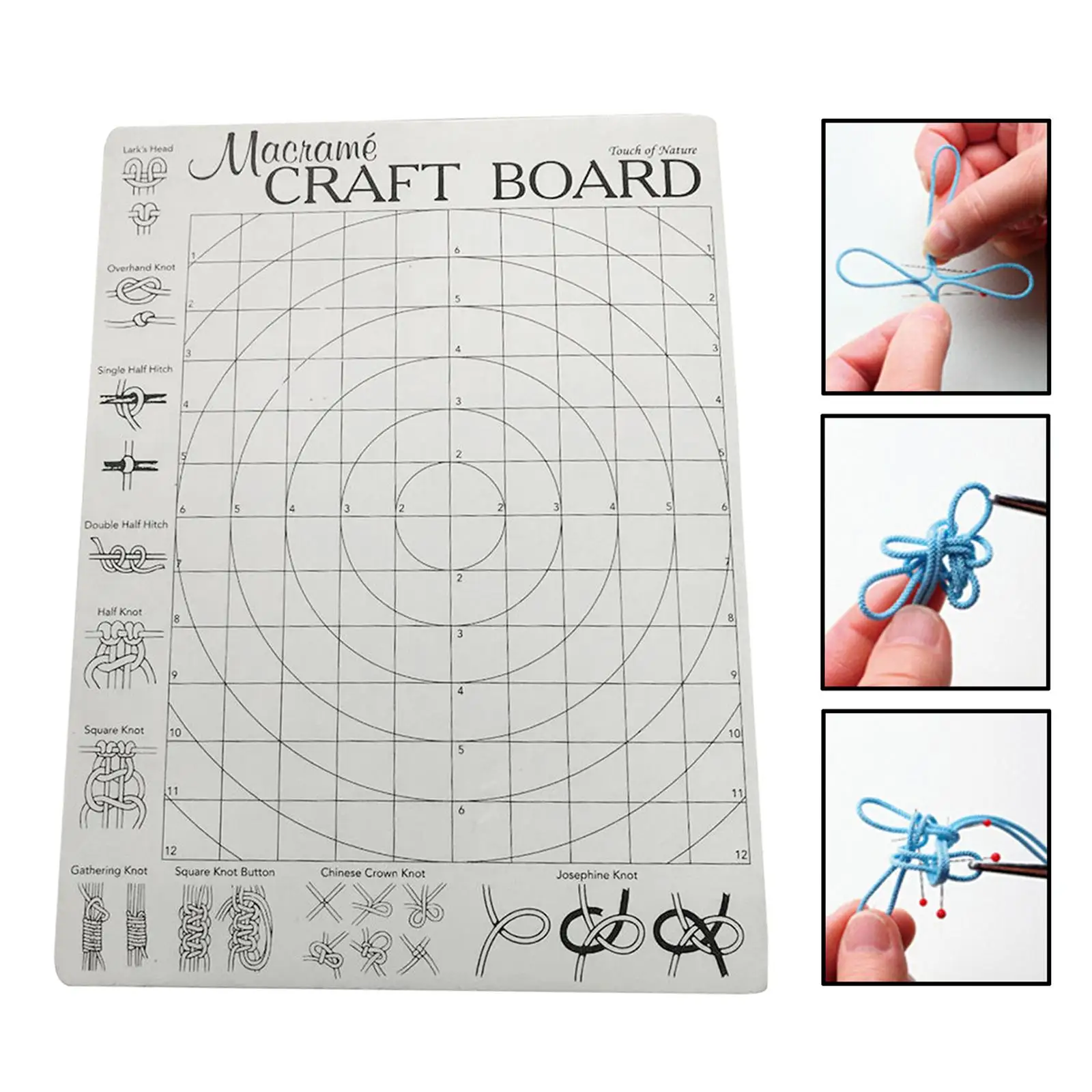 Foam-Macrame-Board-with-Grids-300-400mm-Mat-for-Handmade-Crochet-Cord ...