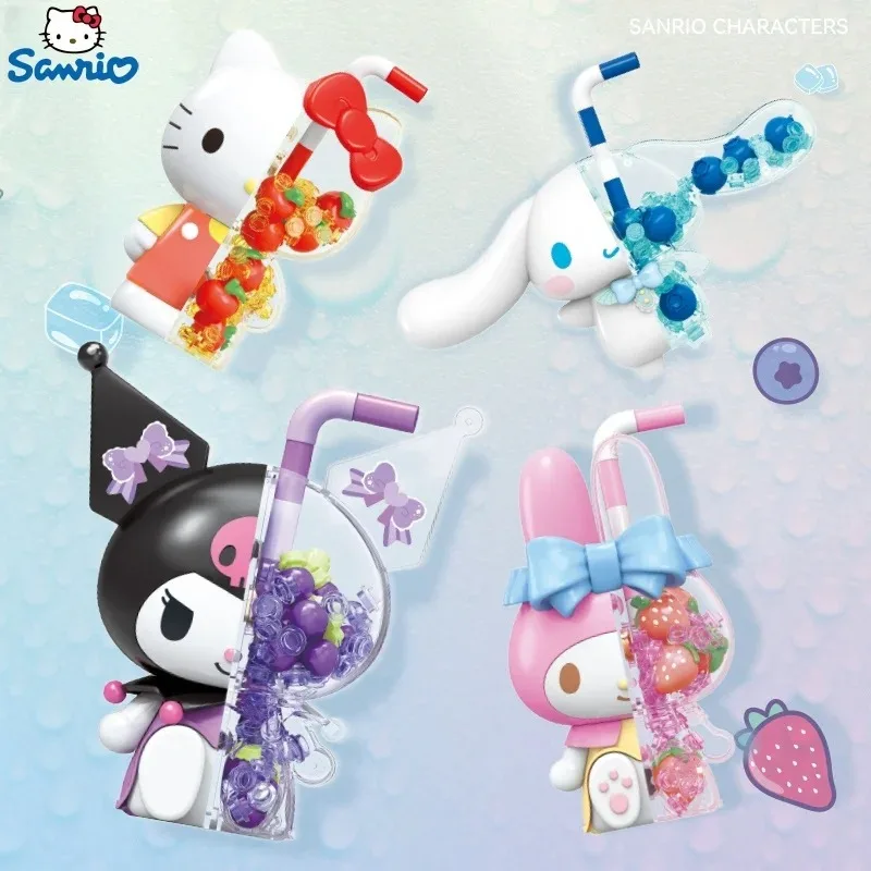New-Sanrio-Family-Assembly-Figure-Cinnamon-Kuromi-Melody-Hello-Kitty ...