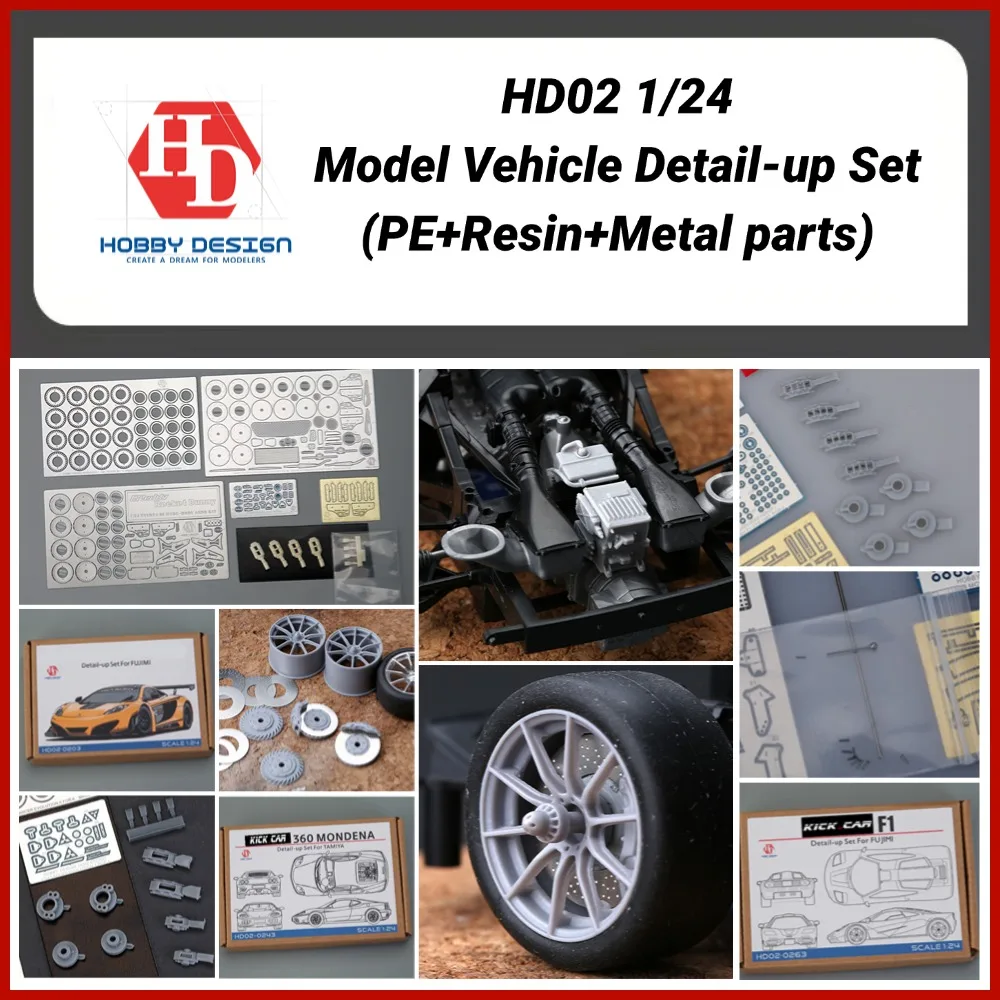 ホビーデザイン HD02 1/24 モデル車両ディテールアップセット（PE+樹脂+金属パーツ） - AliExpress 26