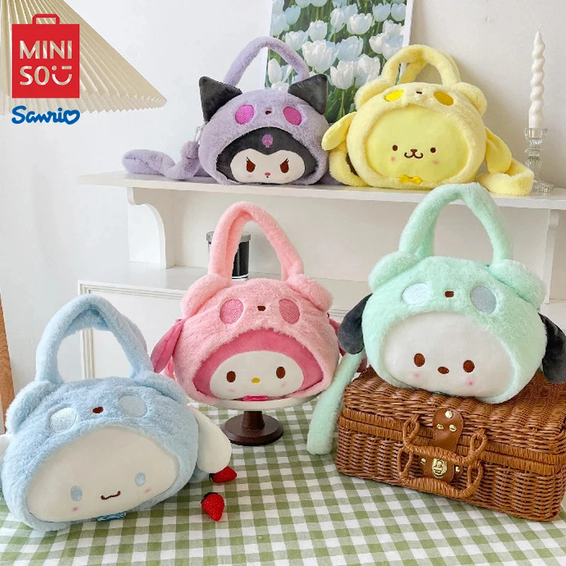 MINISO-Sanrio-Cute-Shoulder-Crossbody-Bag-Hello-Kitty-Plush-Bag-Large ...