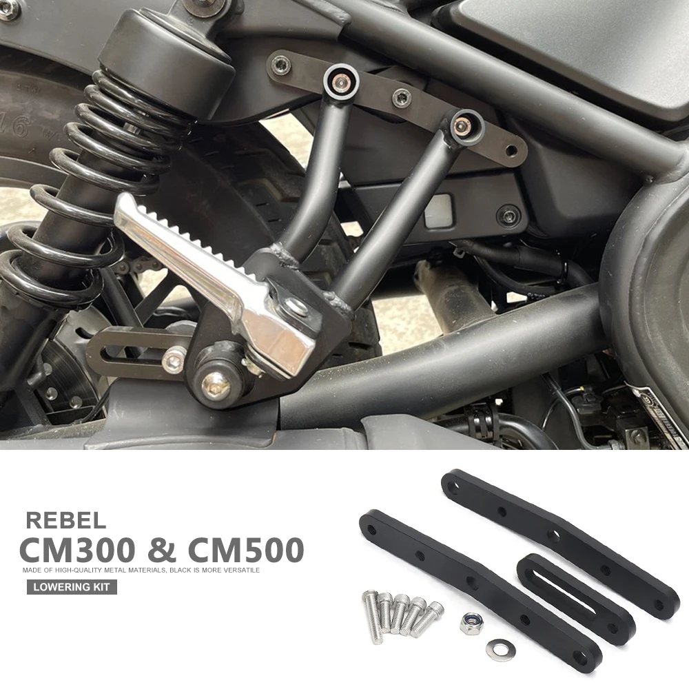 Footpeg-Lowering-Kit-For-Honda-CM-500-CM-300-Rebel-CM500-CM300 ...
