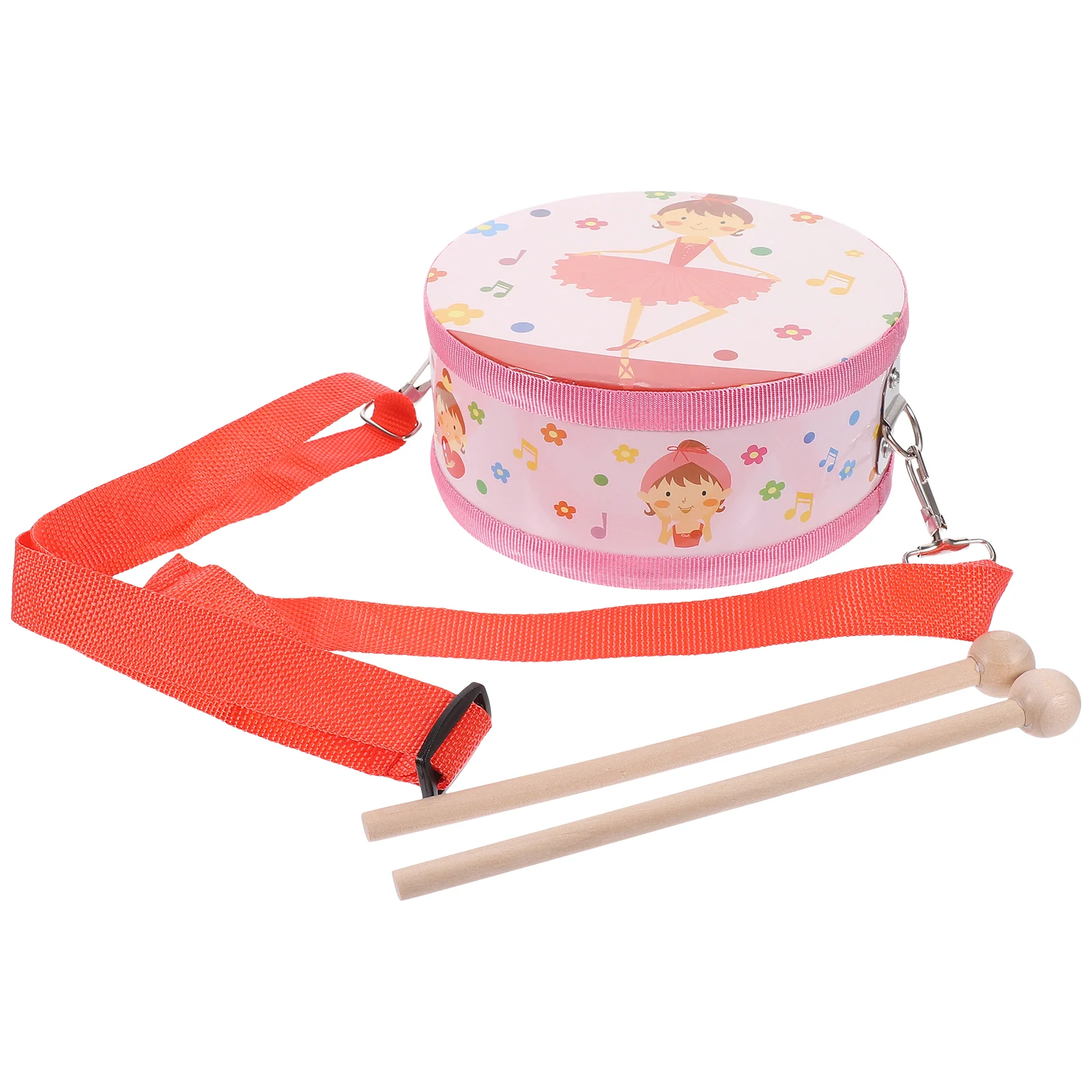 Cartoon-Children-Drum-Instrument-Kids-Wooden-Drum-Drumming-Instrument ...