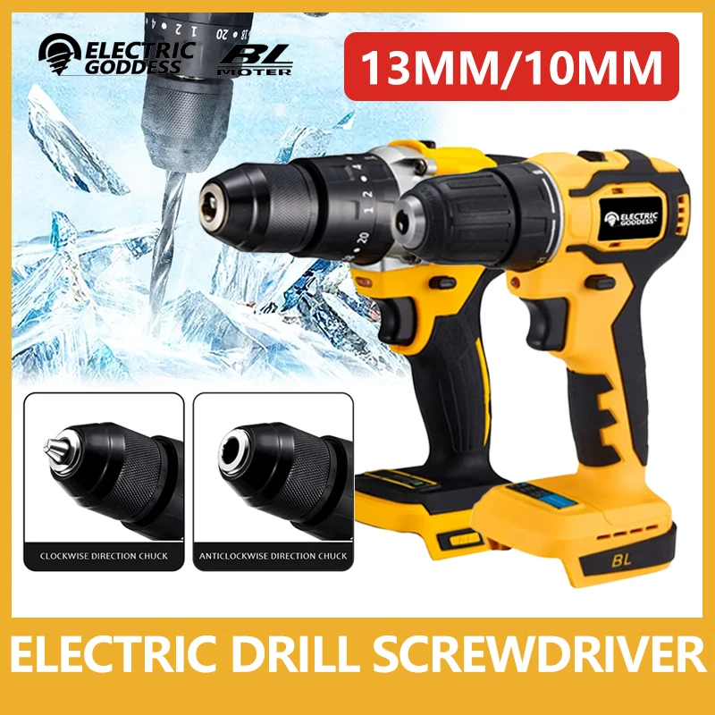 Electric-Goddess-18V-3-0Ah-10mm-13mm-Brushless-Electric-Drill-Cordless ...