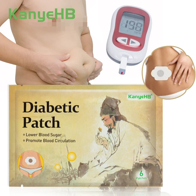 6Pcs-1Bag-Diabetes-Patch-Chinese-Medical-Patch-Stabilizes-Blood-Sugar ...