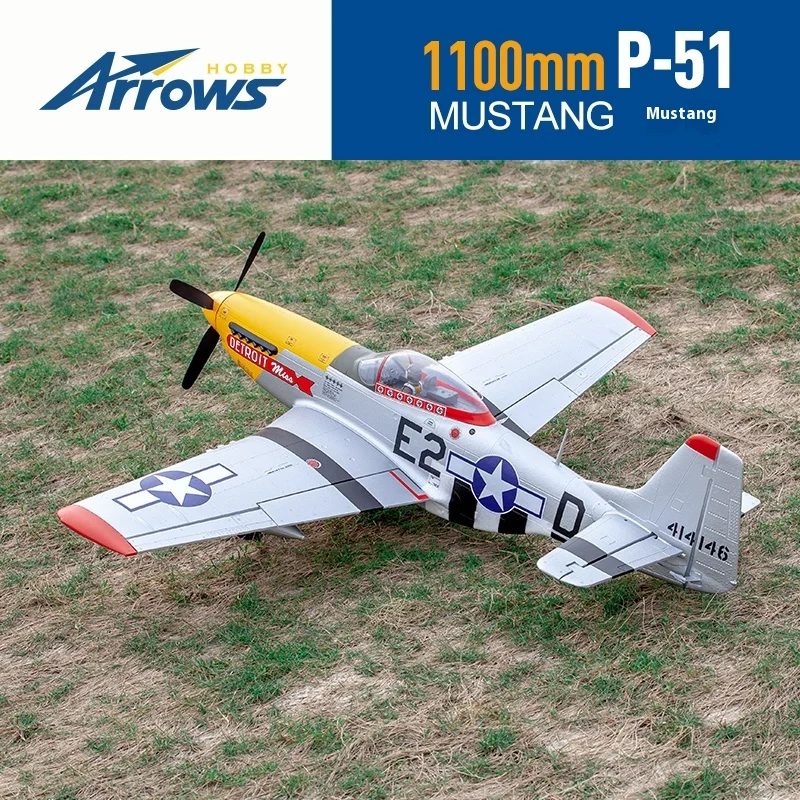 Blue-Arrow-1100mm-Wingspan-P51-Mustang-Rc-Plane-Fixed-Wing-Aircraft ...