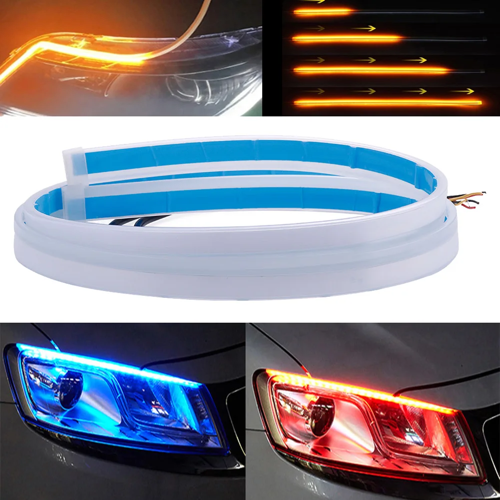 2pcs-Car-LED-DRL-Lamp-Strip-Car-Daytime-Running-Light-12V-Turn-Signal ...