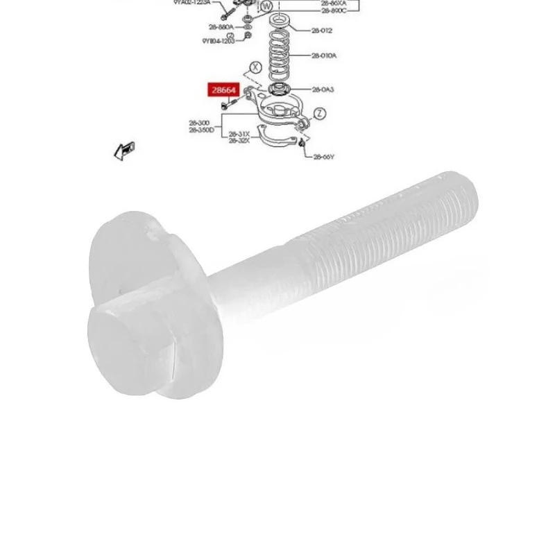 1 Kit 3 Pieces FD162866ZB KD352866Z Suitable for Mazda 6 M3 Lower ...