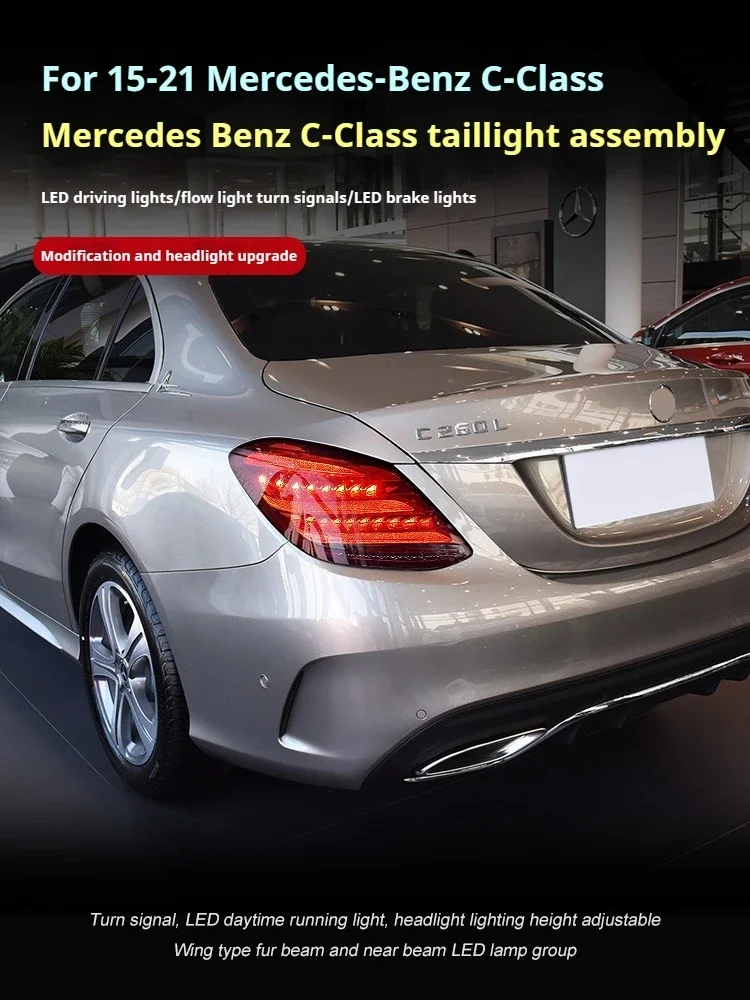 FT Car Lights For Mercedes Benz C-Class W205 Taillight 2015-2021 LED ...